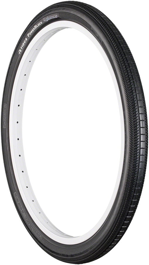 Tioga PowerBlock OS20 Tire 20 x 1.85 TPI 60 Clincher Wire Black BMX ...