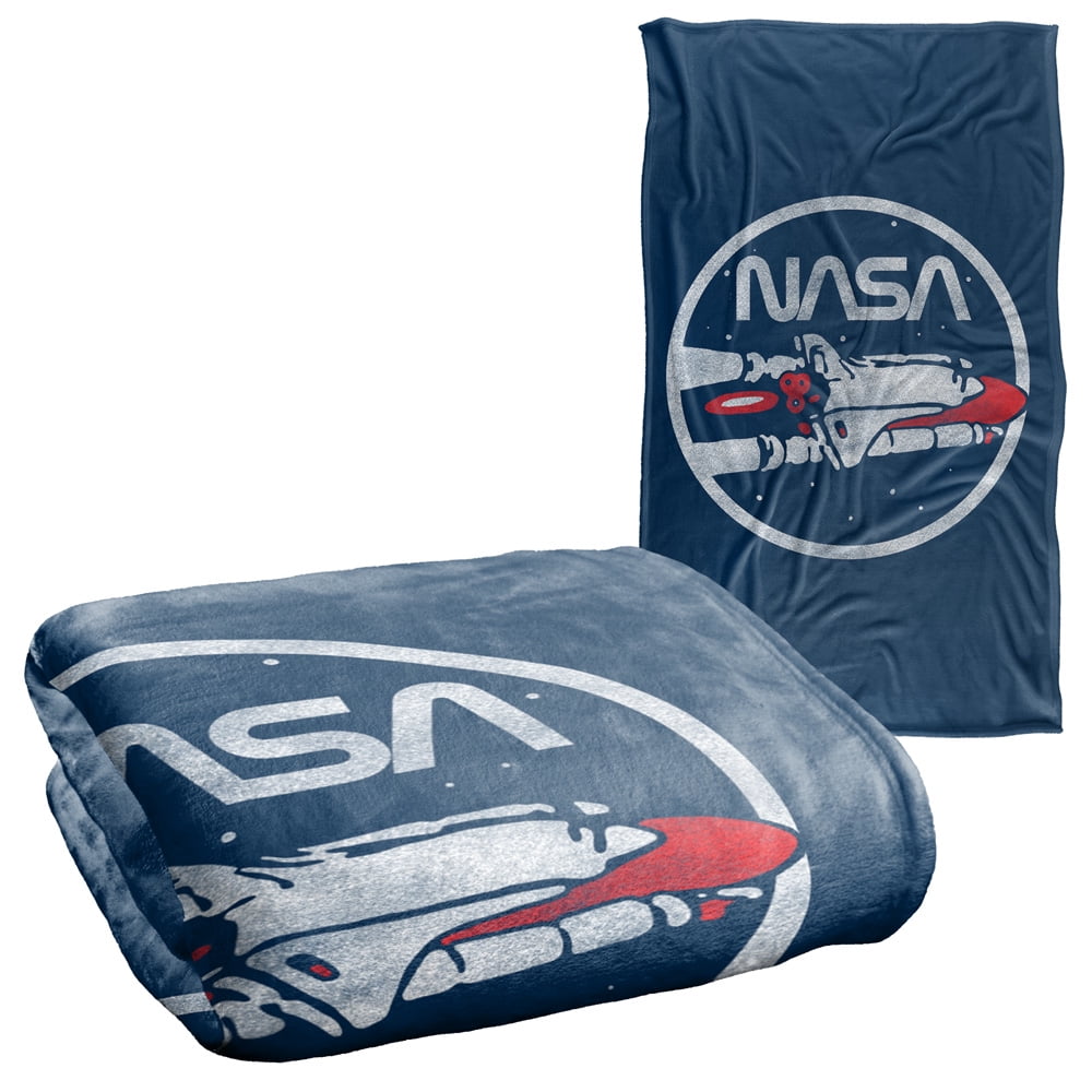 Nasa Space Shuttle Flight Silky Touch Super Soft Throw Blanket 36" x 58 ...