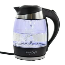 Chefman Lightning 1.8L Custom-Temp Electric Kettle, 1750W with Tea Infuser - Stainless Steel ...