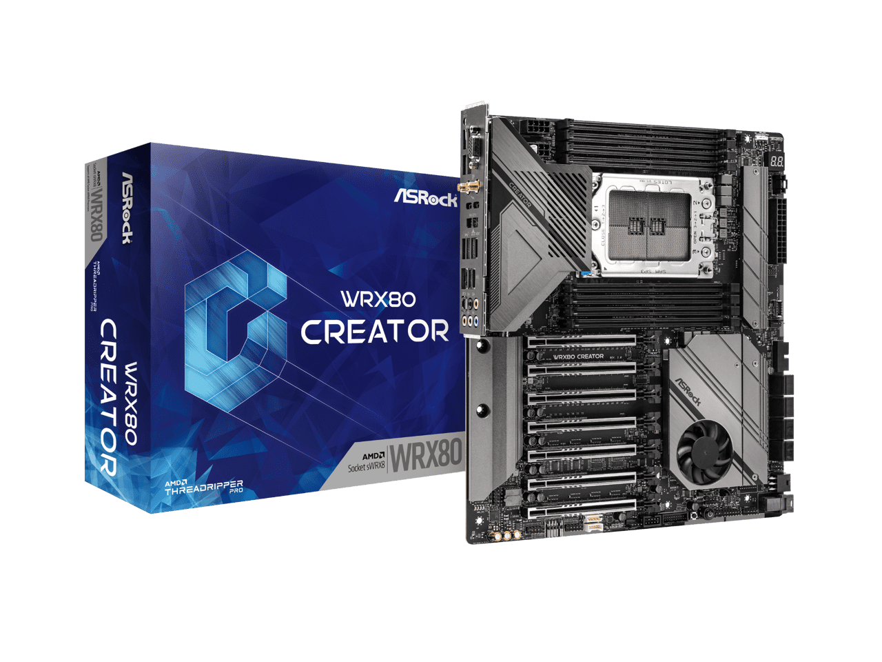 ASRock WRX80 CREATOR R2.0 AMD WRX80 SATA 6Gb/s Extended ATX AMD ...