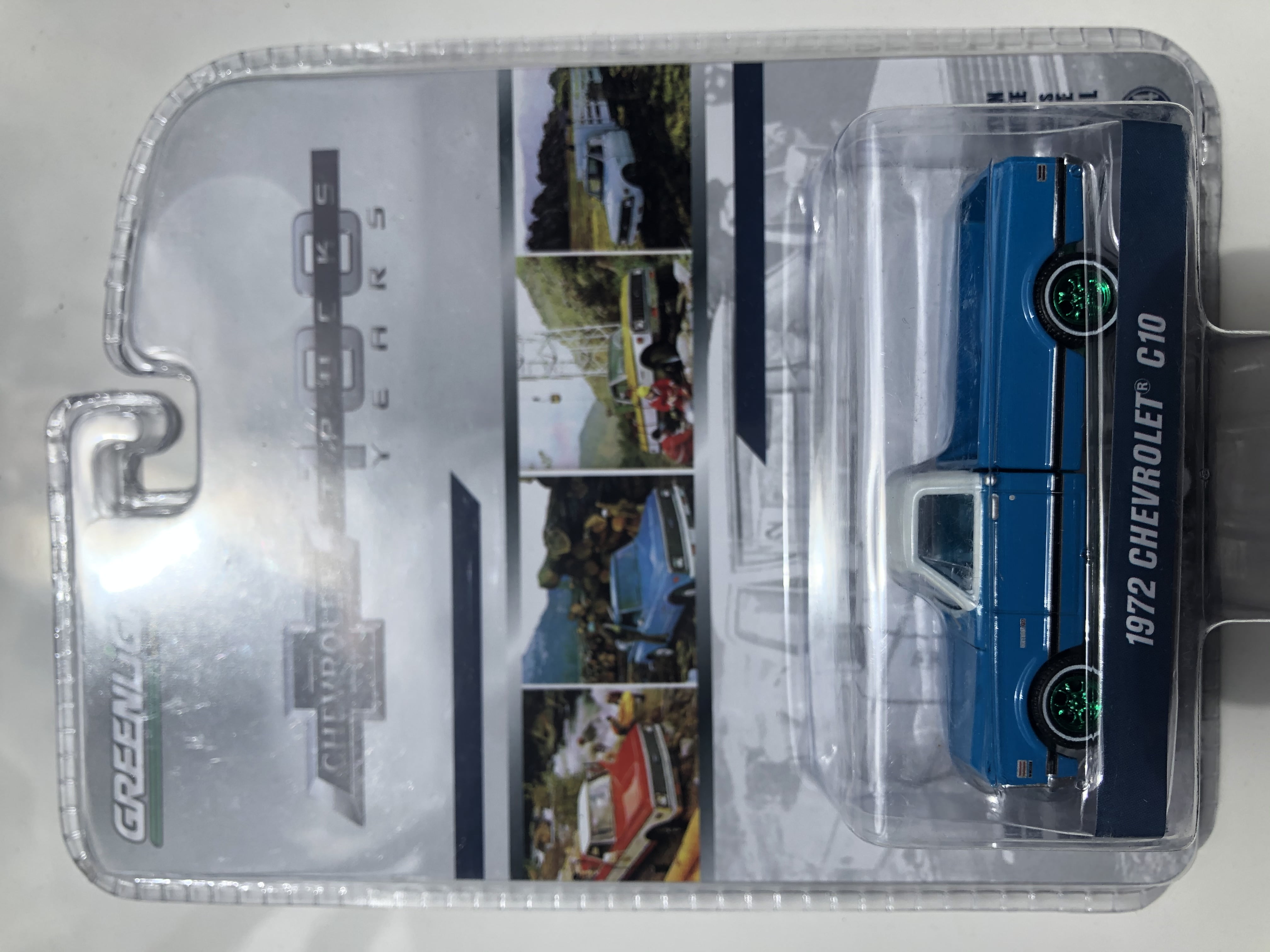 GREENLIGHT 1:64 100 YEARS 1972 CHEVROLET C10 GREEN MACHINE CHASE 27970 ...
