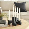 Danya B. Contemporary Black Metal 2-Piece Stacking Candelabra Taper Candle Holder Set - Walmart.com