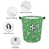 67L Football Soccer Ball Laundry Basket, Collapsible Waterproof Laundry ...