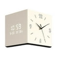 Wall Mounted Square Acrylic Corner Clock with Double Sided Display ...