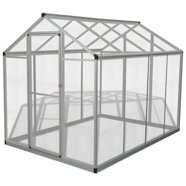 Walnest Outdoor Extra Large Bird Aviary Silver Black Large Parrots ...
