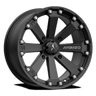 MSA Offroad Wheels Aluminum Rim M40 ROGUE 15X7in Satin Black Titanium ...