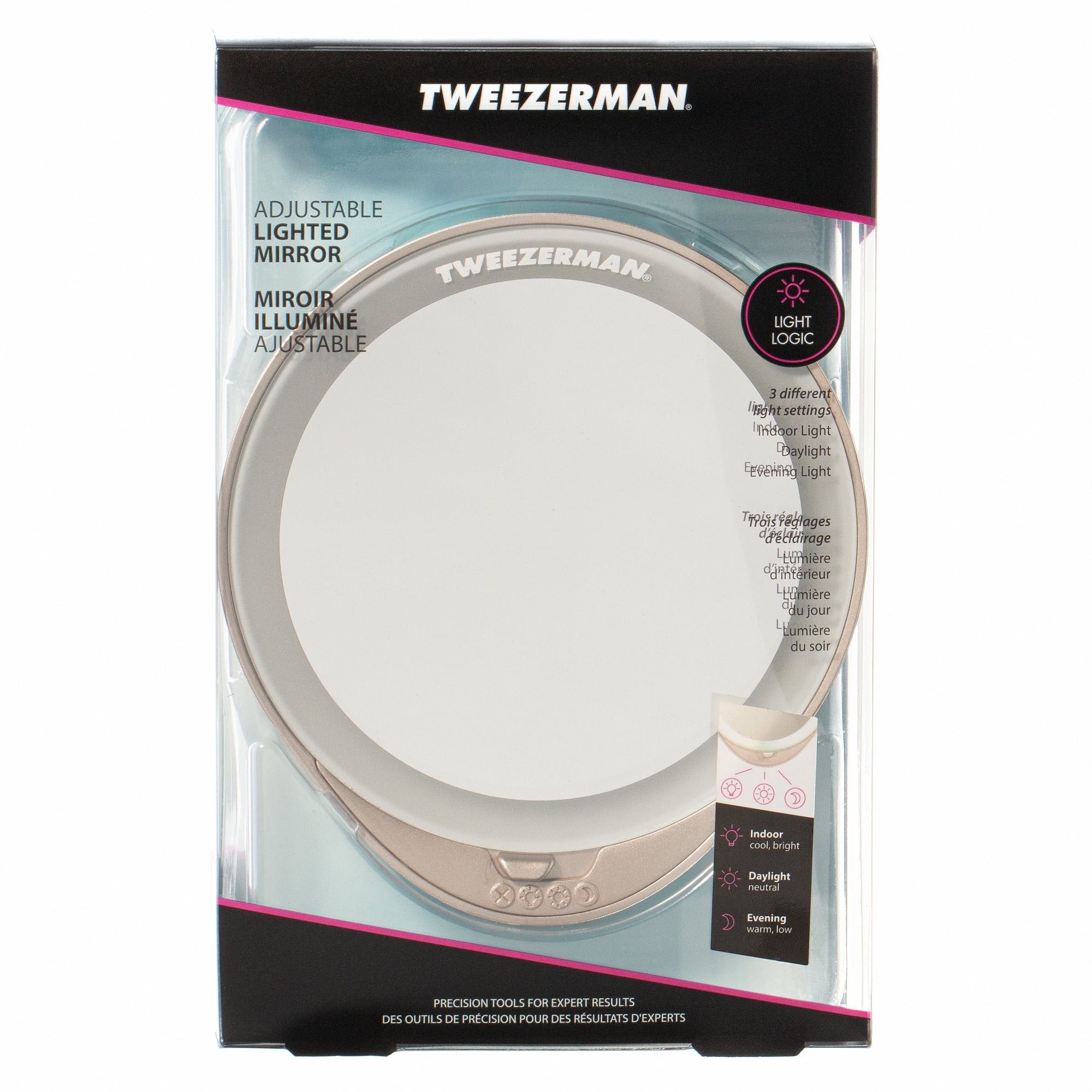Tweezerman Adjustable Lighted Mirror - Walmart.com