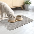 Beige Grid Dish Drying Mats for Kitchen Counter, Modern Minimalist ...
