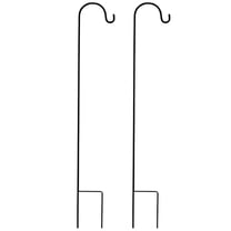 Shepherd Hooks Rust Garden Stake Outdoor Metal Plant Stand Hanger Bird ...