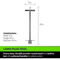 ISP-33 Sod Plugger - Ergonomic & Easy-to-Use Gardening Tool - for ...