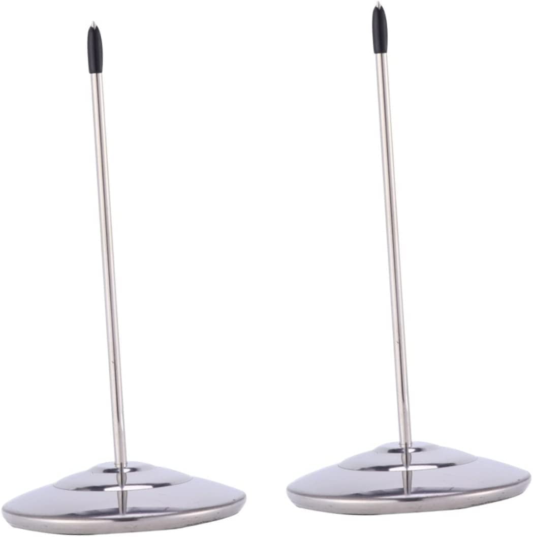 2pcs Invoice Fork Document Fork Restaurant Receipt Holder Metal Note ...