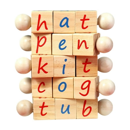 Language Words Alphabet Cube Block English Spelling Block Toy Learing ...