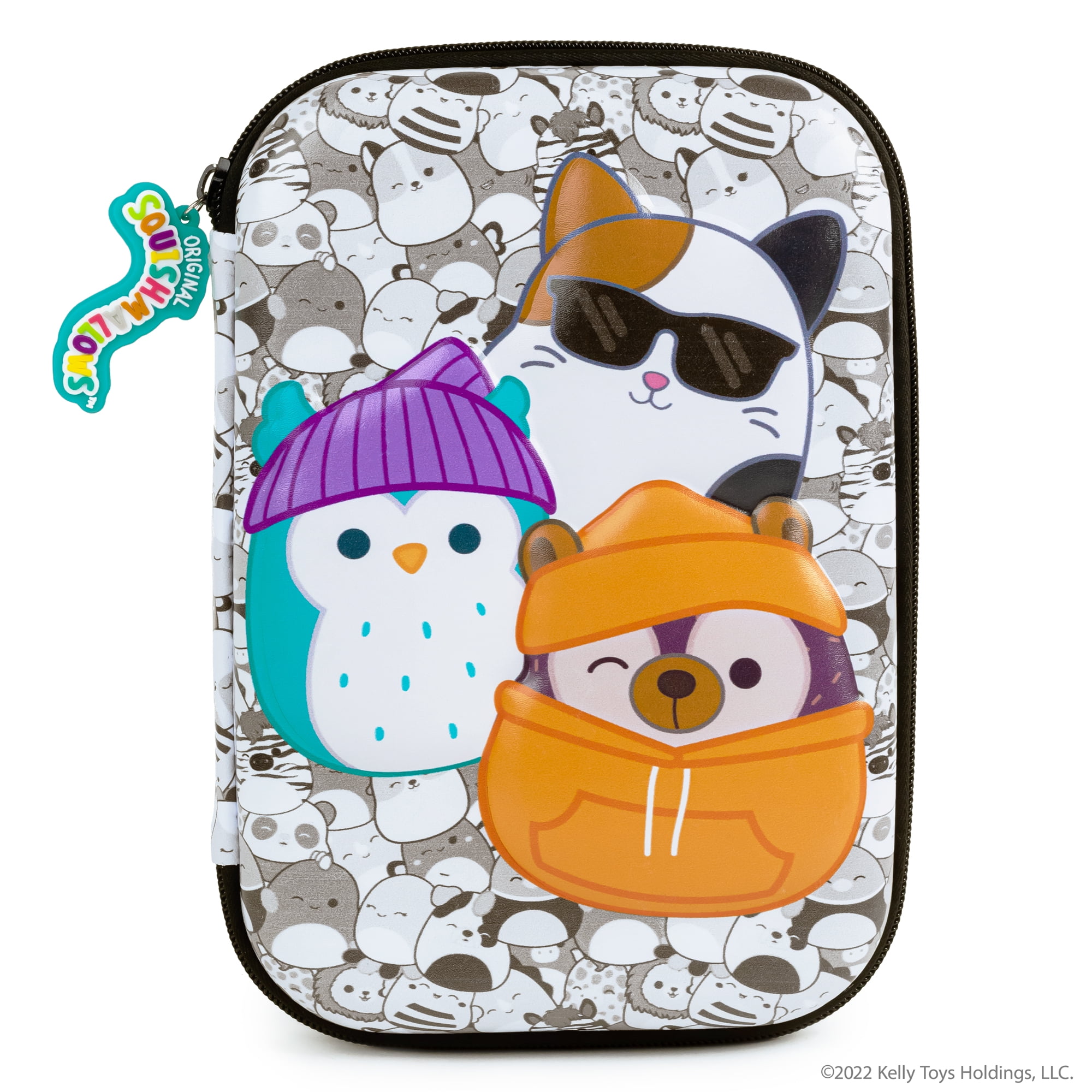 Squishmallows Cam, Winston, and Hans Pencil Case, Hard Case Supply Box ...