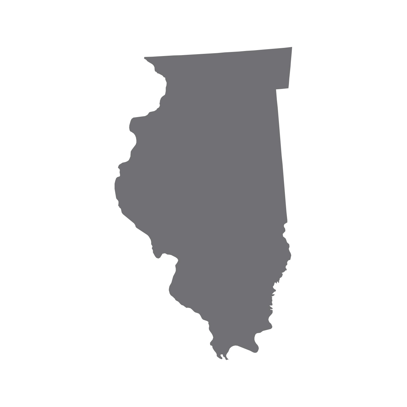 Illinois Shaped Sticker Decal Die Cut - Self Adhesive Vinyl ...