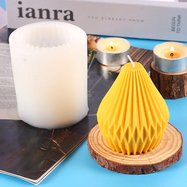 freestylehome DIY Candle Molds Fan-shaped Flexible Smooth Surface Easy ...