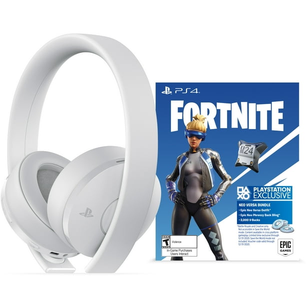 Fortnite Neo Versa Gold Wireless Headset Bundle, White - Walmart.com ...