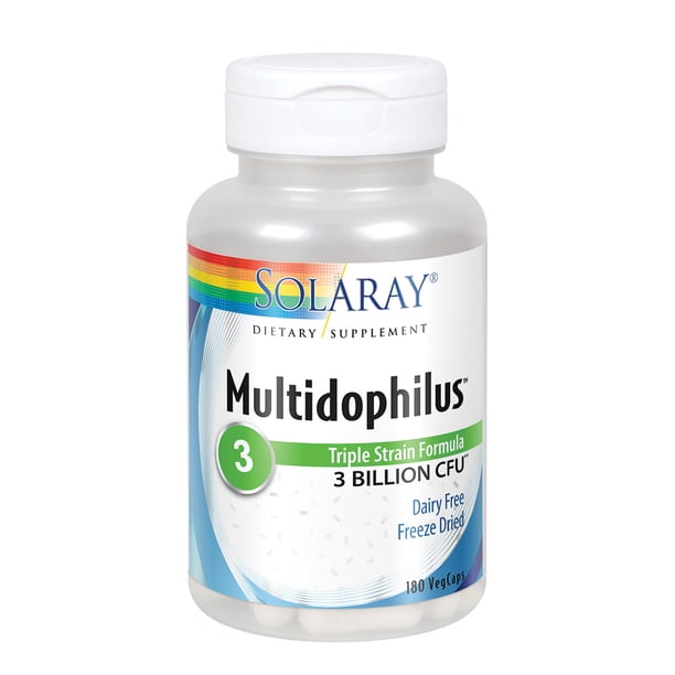 Solaray Multidophilus 3 Freeze Dried | 3 Billion CFU | Probiotics L ...