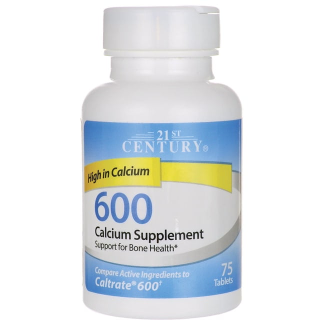 21st Century 600 Calcium Supplement Tablets 75 ea - Walmart.com