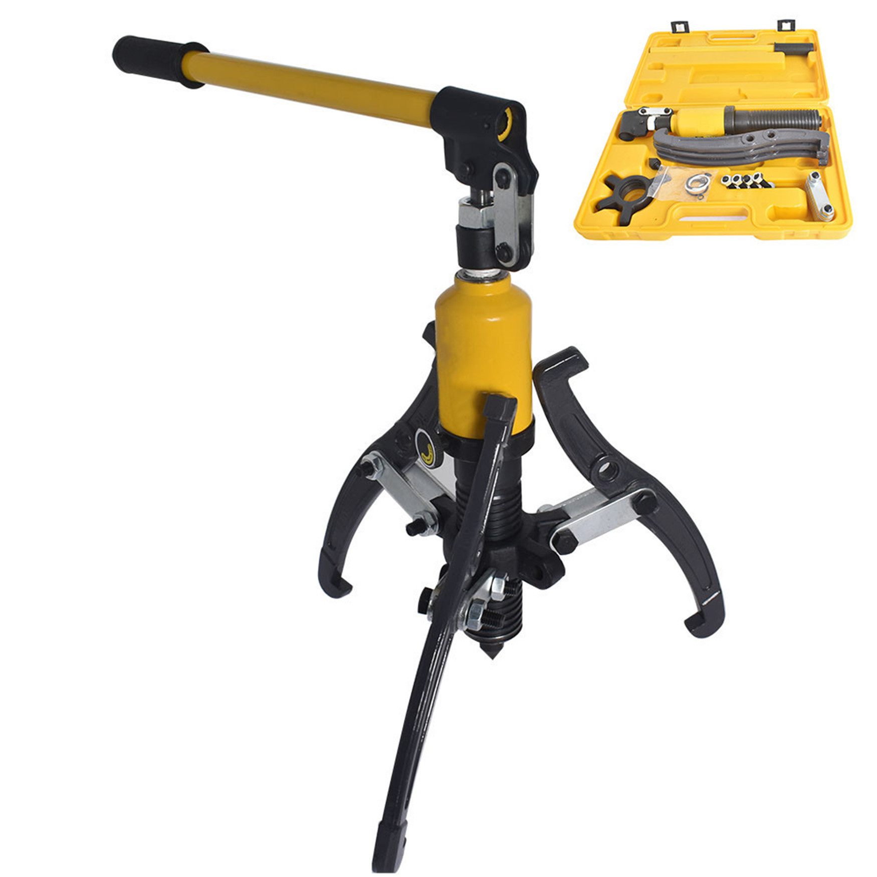 findmall 5T Hydraulic Gear Puller 3 Jaw Puller Set Hydraulic Bearing ...