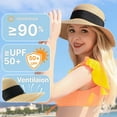 Beach Hats For Women Wide Brim Sun Straw Hat For Women Upf 50 Uv Sun