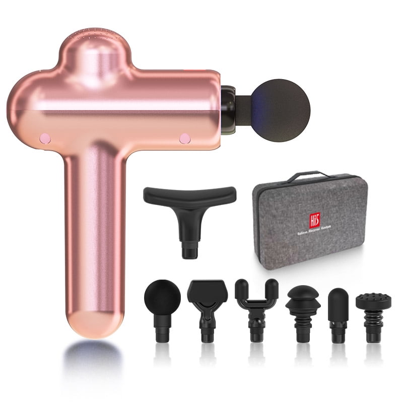 Hi5 Sportster Vibration Massage Gun with 4 Levels Speed, 7 Head ...