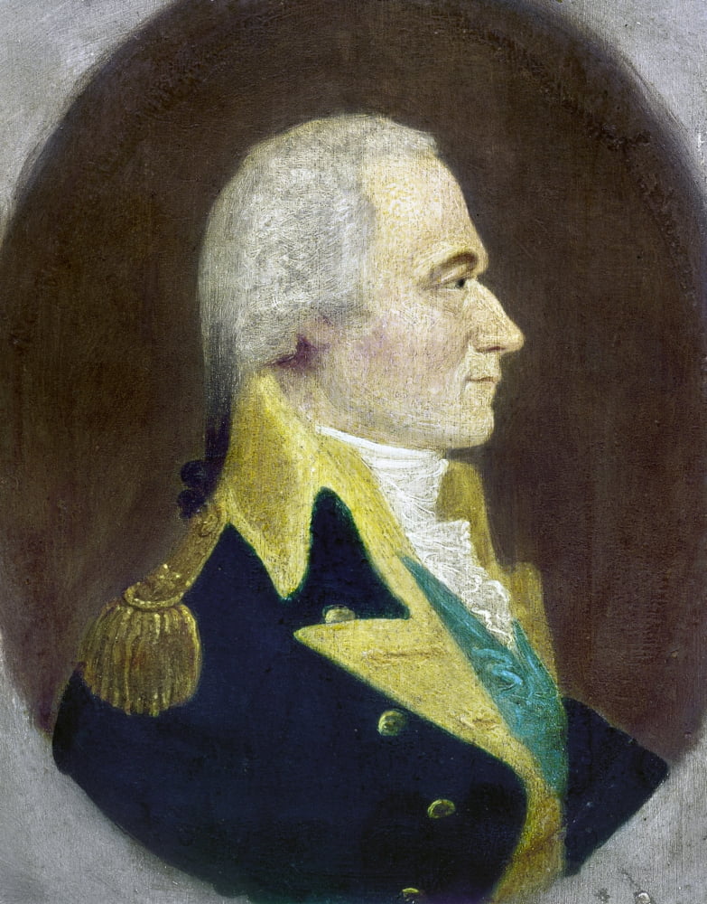Alexander Hamilton /N(1755-1804). American Politician. Oil On Panel ...