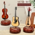 Violin Music Box,Wind Up Musical Boxes with Rotatings Base Miniature ...