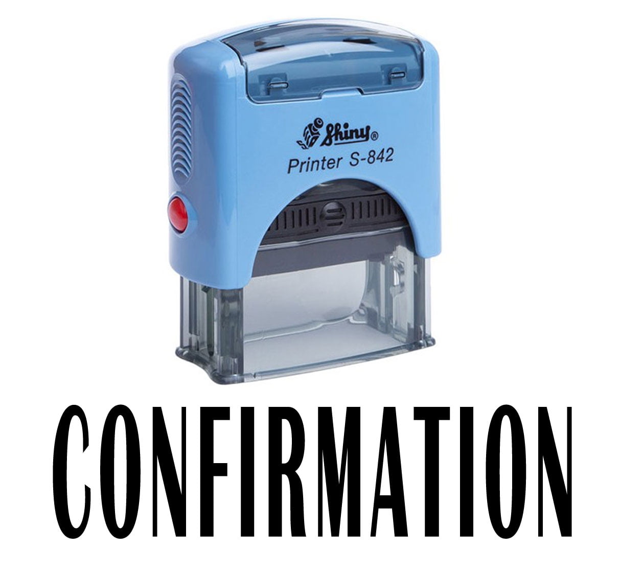 CONFIRMATION Self Inking Rubber Stamp Office Stationary Custom Shiny ...