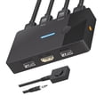 8K USB KVM Switcher Housing Monitors Keyboards and to Control 2 USB ...