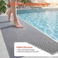 Goasis Lawn Non-Slip Drainage Mat, 3' x 8' S-Shaped PVC Pool floor Mat ...