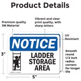 (2 Pack) Ladder Storage Area Sign - Walmart.com