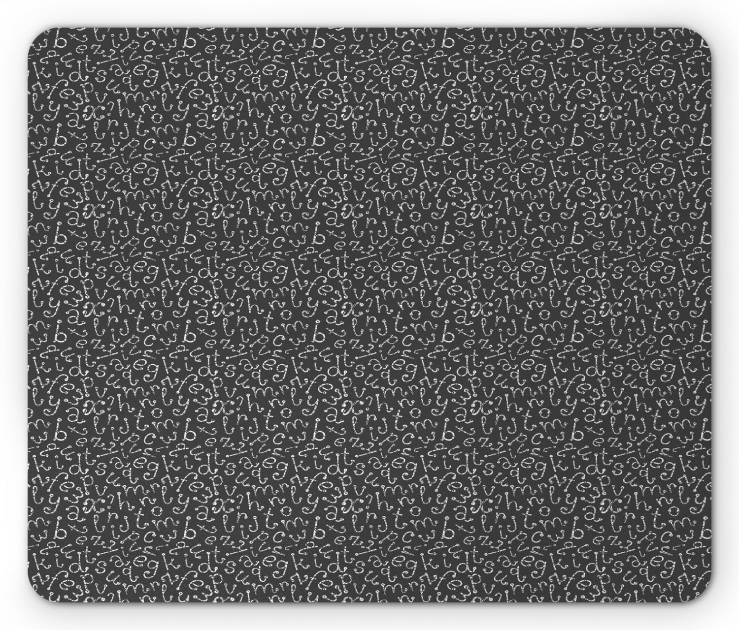 Alphabet Mouse Pad, Print of Grunge Lowercase Whimsical Letters ...