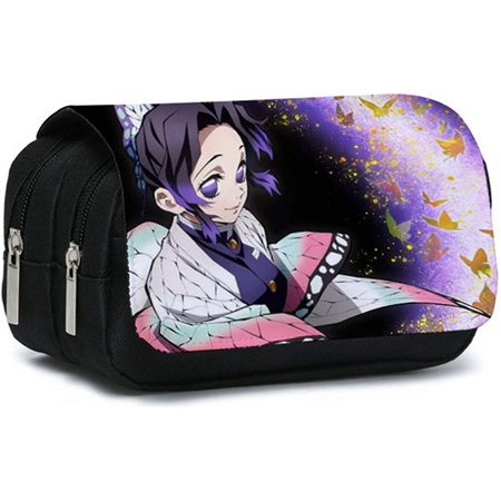 Demon Slayer Pencil Case Anime Pencil Pouch Holder(Shinobu Fly ...