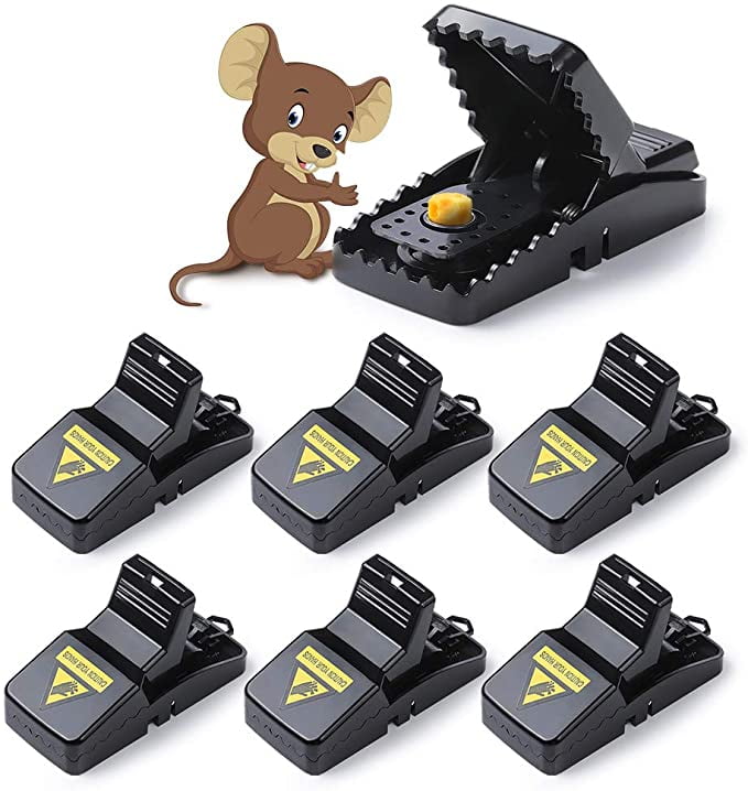 Trampa para ratones, juego de 6 trampas para ratones efectivas para ...