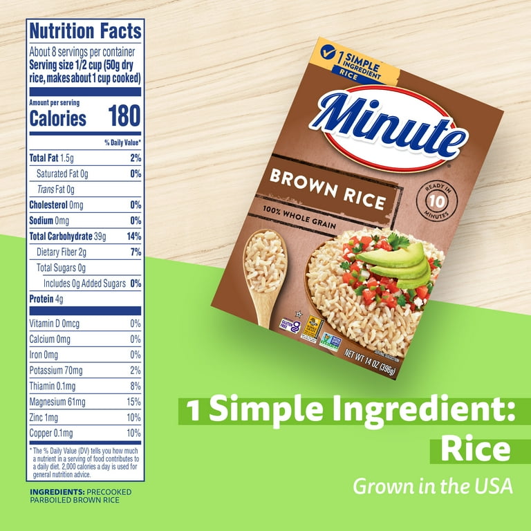 Whole Grain Brown Rice Nutrition Label Instant Whole Grain Brown Rice