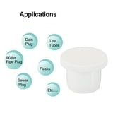 Uxcell Silicone Rubber Hole Plug Soft Flexible Stopper for 12-13mm Hole ...