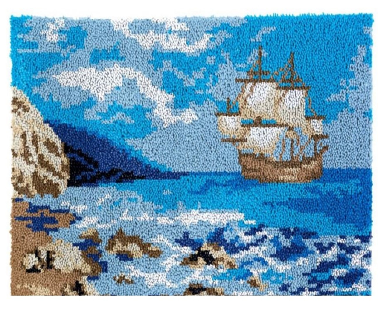 Rug Making Latch Hooking Kit | Sailboat (85x58cm) - Walmart.com