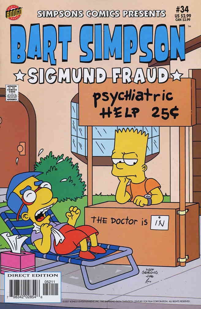 Simpsons Comics Presents Bart Simpson #34 VF ; Bongo Comic Book ...