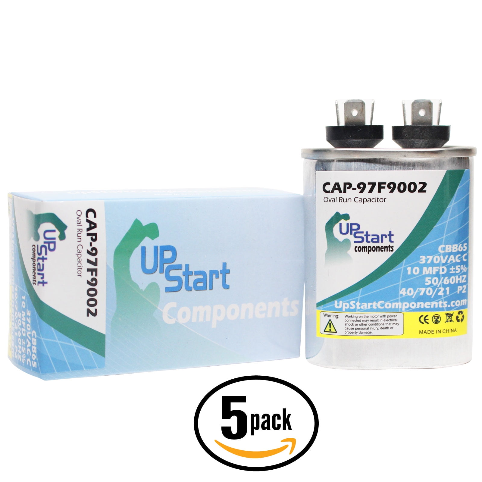 Click here for 5-Pack 10 Mfd 370 Volt Oval Run Capacitor Replacem... prices