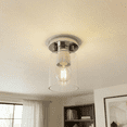 DYMOND Industrial Semi-Flush Mount Ceiling Light with E26 Base ...