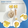 5-Piece Golden Bathroom Hardware Set - 5-in-1 Towel Rack Set, 23.6-inch ...