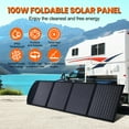 WERCHTAY 100W IP65 Waterproof, Portable and Foldable Solar Panel ...