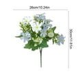 Artificial Daisy Flower Box Décor 10-Head Bouquet | Sunlight-Proof Fabric Faux Flowers | White ...