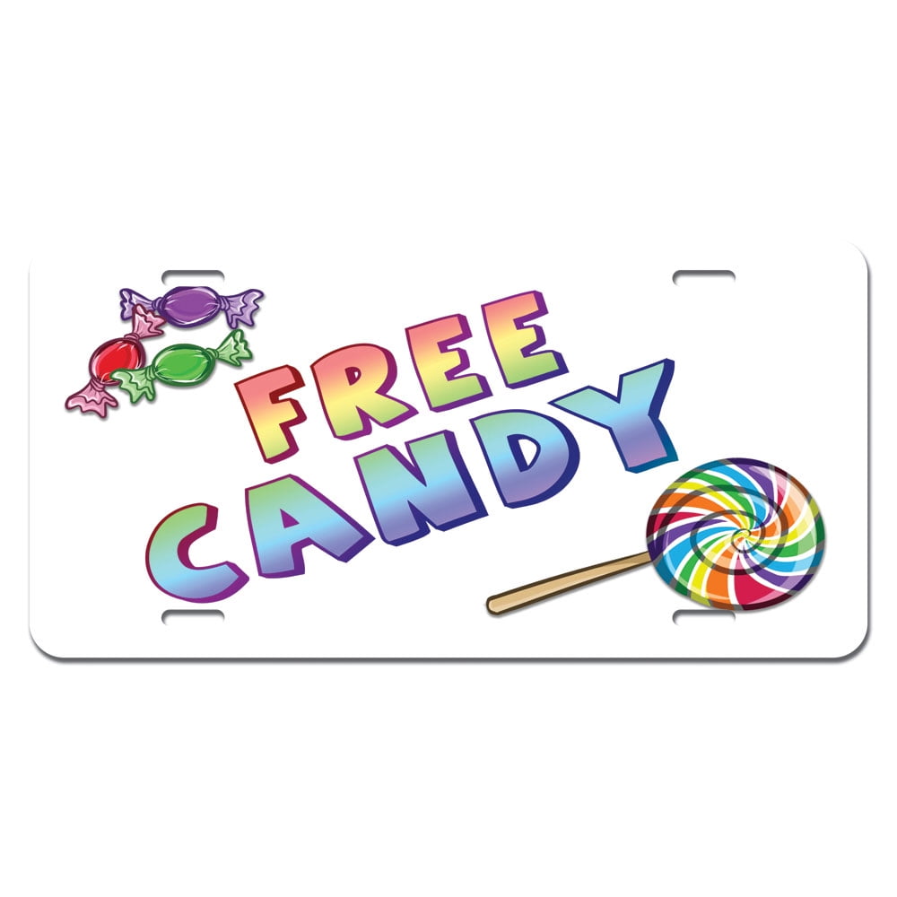 Free Candy Inside Novelty License Plate - Walmart.com