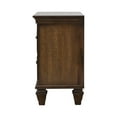 Coaster 200972-CO 2 Drawer Nightstand, Burnished Oak - Walmart.com