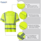 ProtectX 2 Pack High Visibility Short Sleeve Safety Reflective T Shirts ...