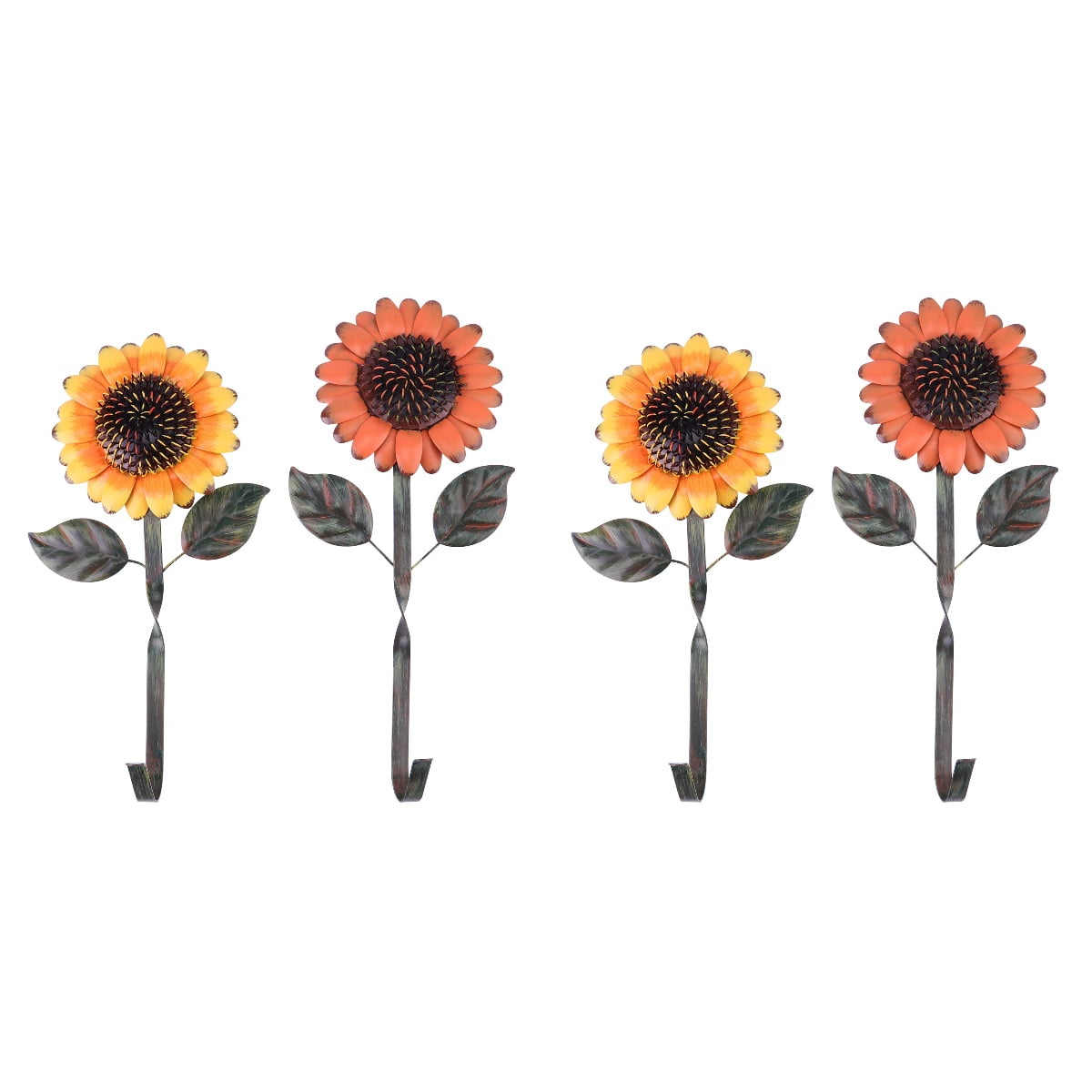NUOLUX Coat Hooks Hook Rack Wall Hanger Decorative Door Sunflower ...
