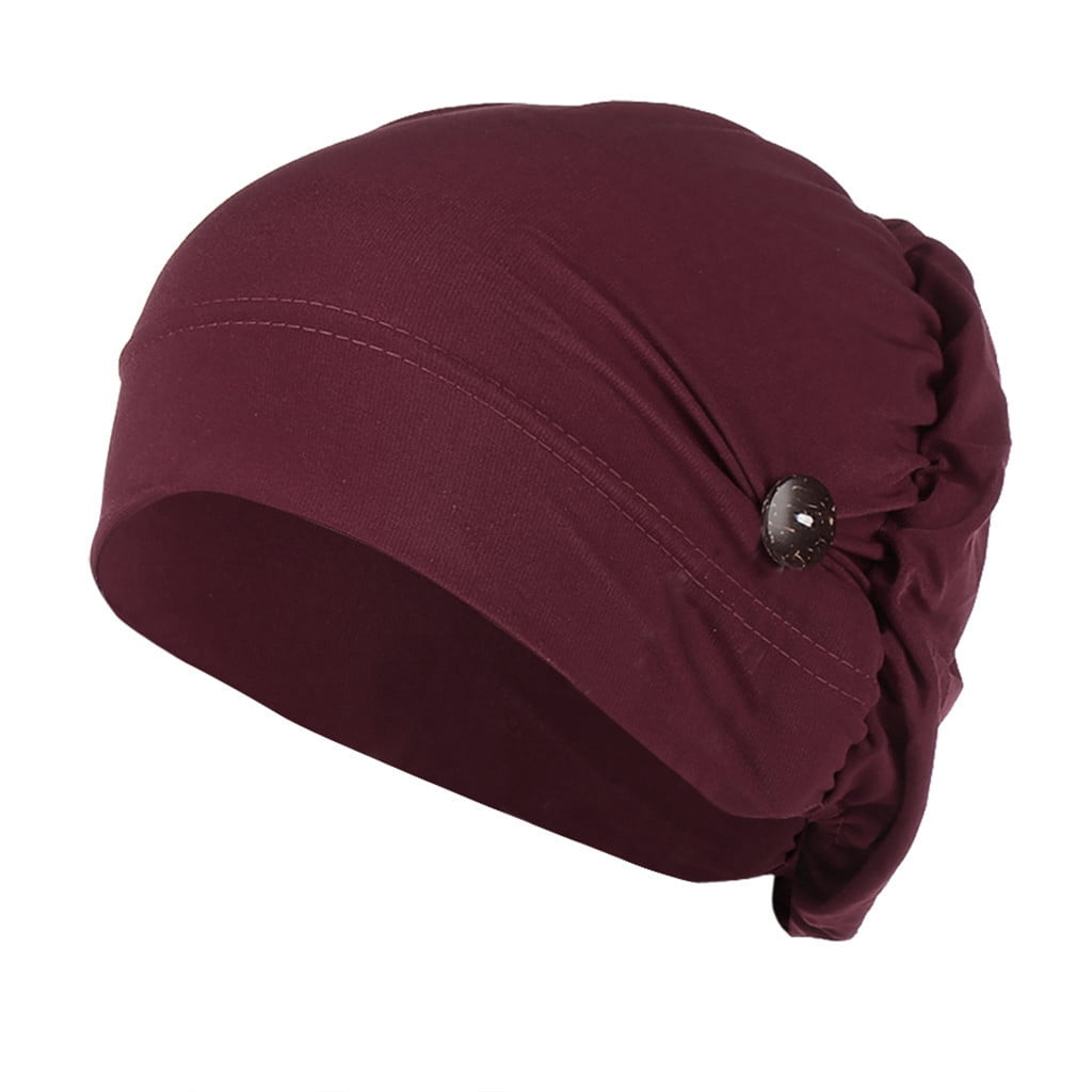 GWAABD Womens Hat with Buttons Hat Face Holder Wearing Ears Head Wrap ...