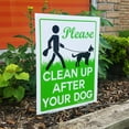 4 Pack of 9 x 12" Please Clean Up After Your Dog - No Pooping Dog Lawn ...