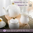 BTaT- 3 Piece Tea Set, Creamer and Sugar and Teapot Set - Walmart.com